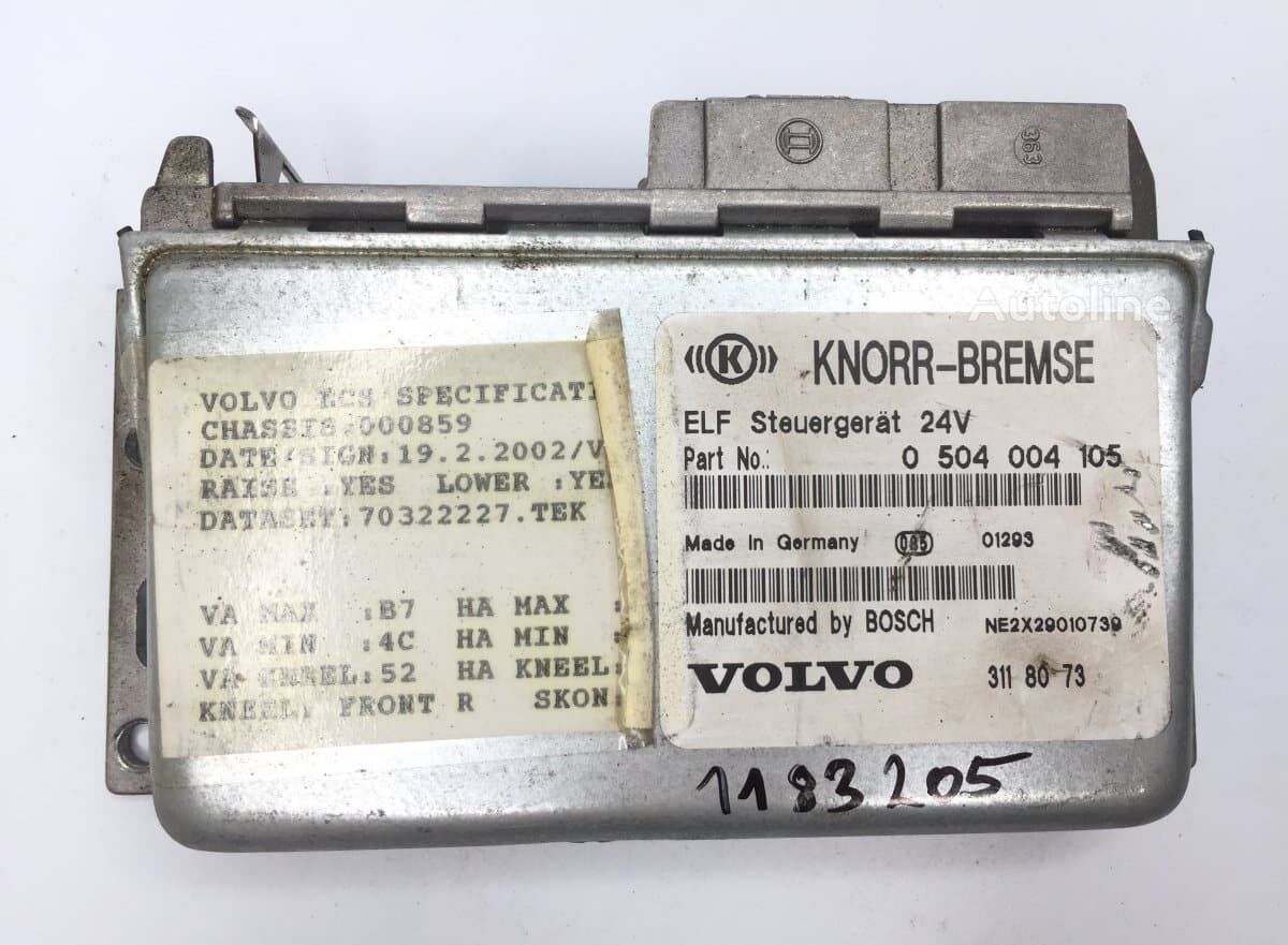 Volvo Unitate de Control pentru Volvo, Part No. 0 504 004 105, fabrica upravljačka jedinica za Knorr-Bremse ELF Steuergerät 24V kamiona