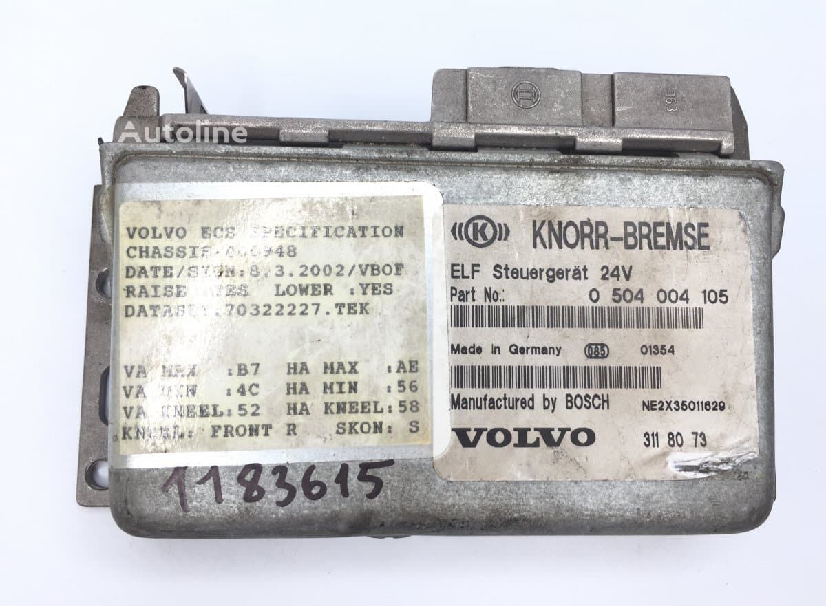 Unitate de Control Volvo, Part No: 0 504 004 105 upravljačka jedinica za Knorr-Bremse ELF Steuergerät 24V kamiona