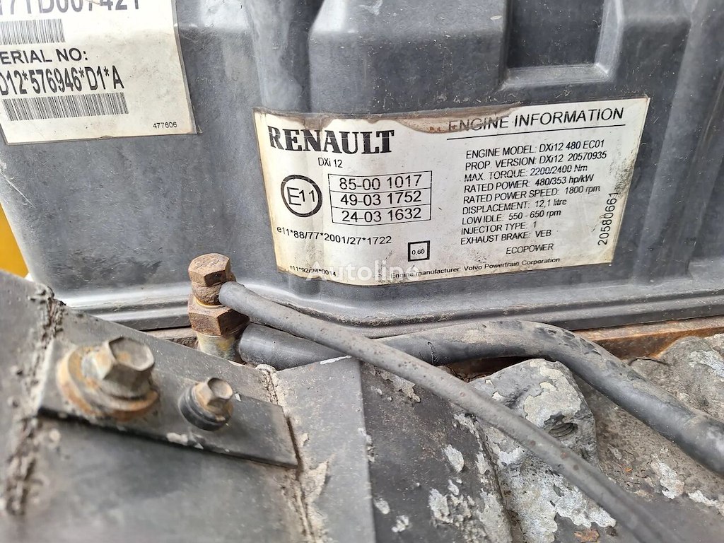 Renault DXI 12 motor za Renault MAGNUM tegljača