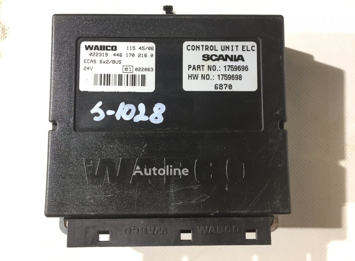 Unitate de Control ELC Scania 1759696 24V upravljačka jedinica za WABCO ECAS 6×2/BUS kamiona