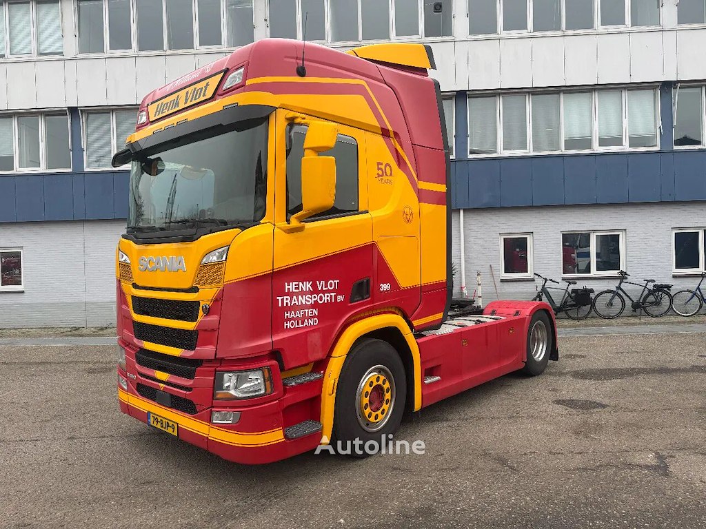 Scania R450 4X2 EURO 6 ADR SKIRTS DOUBLE TANK tegljač