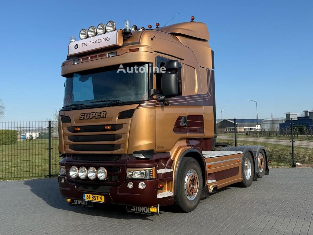 Scania R730 V8 ADR, V8, SHOWTRUCK, FULL AIR, HYDRAULICS, RETARDER, BOO tegljač