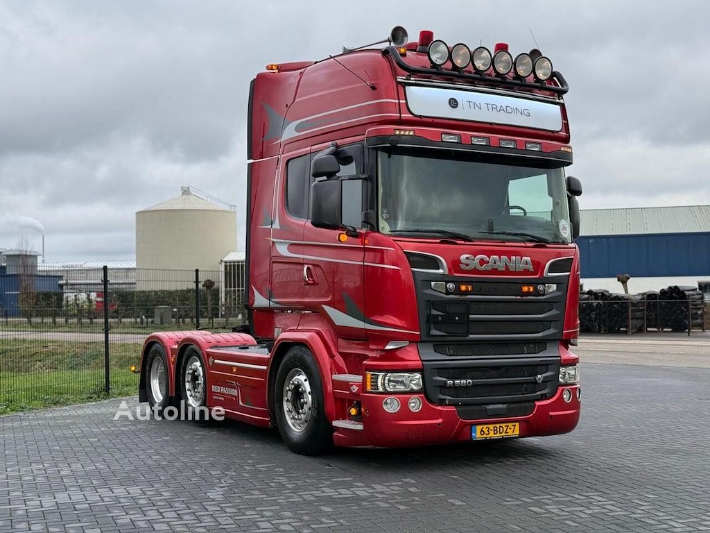 Scania R580 RED PASSION, 33/75, FULL AIR, LEATHER, ALCOA, PTO. tegljač