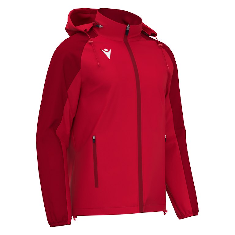 ELBRUS FULL LENGHT ZIP RAINJACKET RED/DRED,XXS