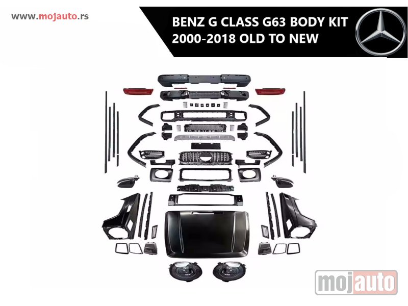 Mercedes G klasa G63 body kit stari u novi 2000-2018