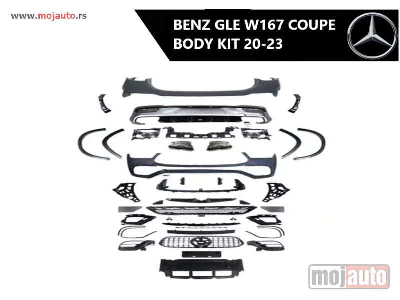 Mercedes GLE W167 coupe body kit 20-23