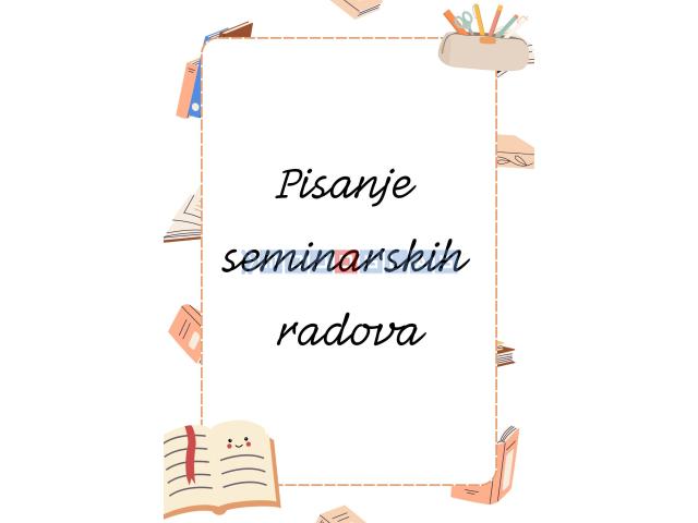 Pisanje seminarskih radova