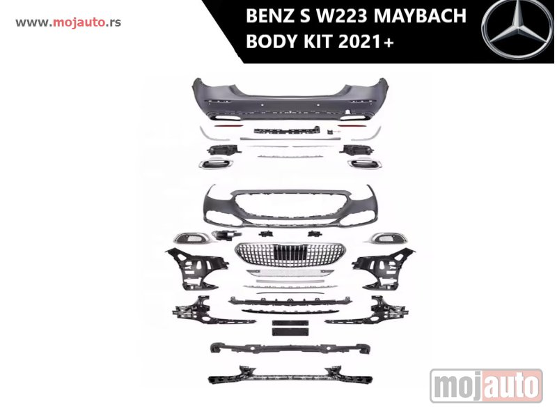 Mercedes S W223 maybach body kit 2021+