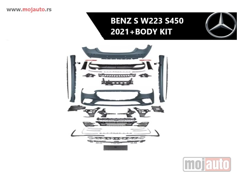 Mercedes S W223 S450 body kit 2021+