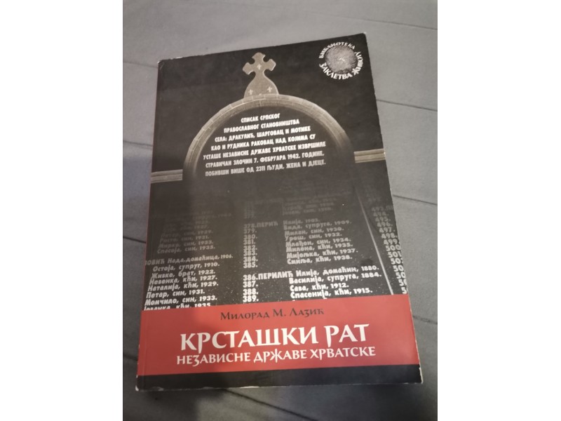 Milorad M. Lazić, KRSTAŠKI RAT NDH