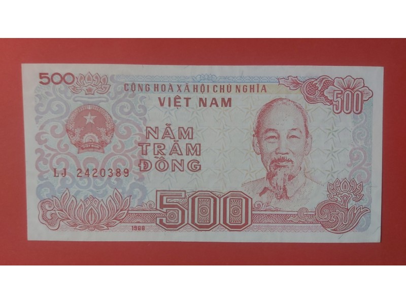 500 djong 1988 god Vijetnam UNC