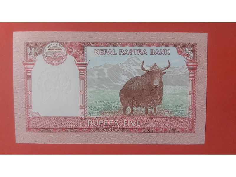 5 rupees 2020 god Nepal UNC