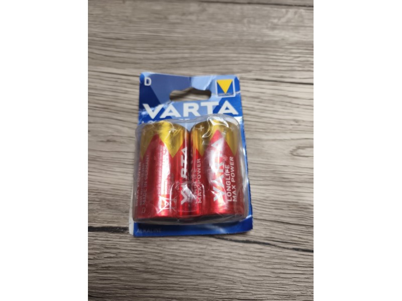 VARTA Alkalne baterije Longlife D 2 kom