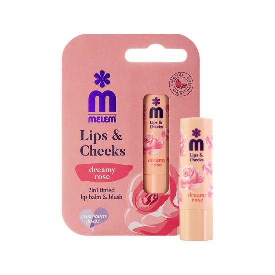 Melem Lips & Cheeks Dreamy Rose balzam za usne 4,5g