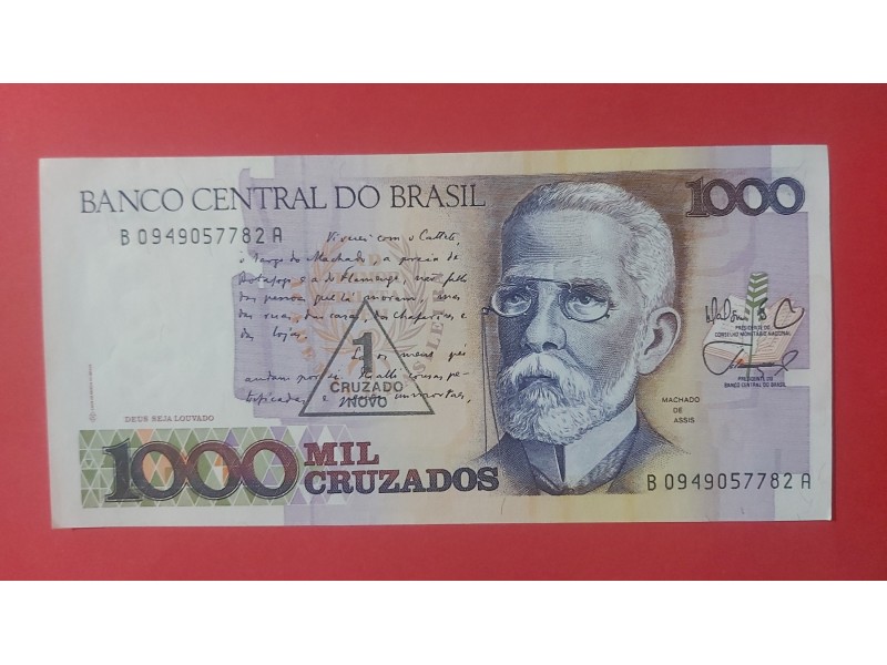 1 cruzado novo 1990 god Brazil UNC