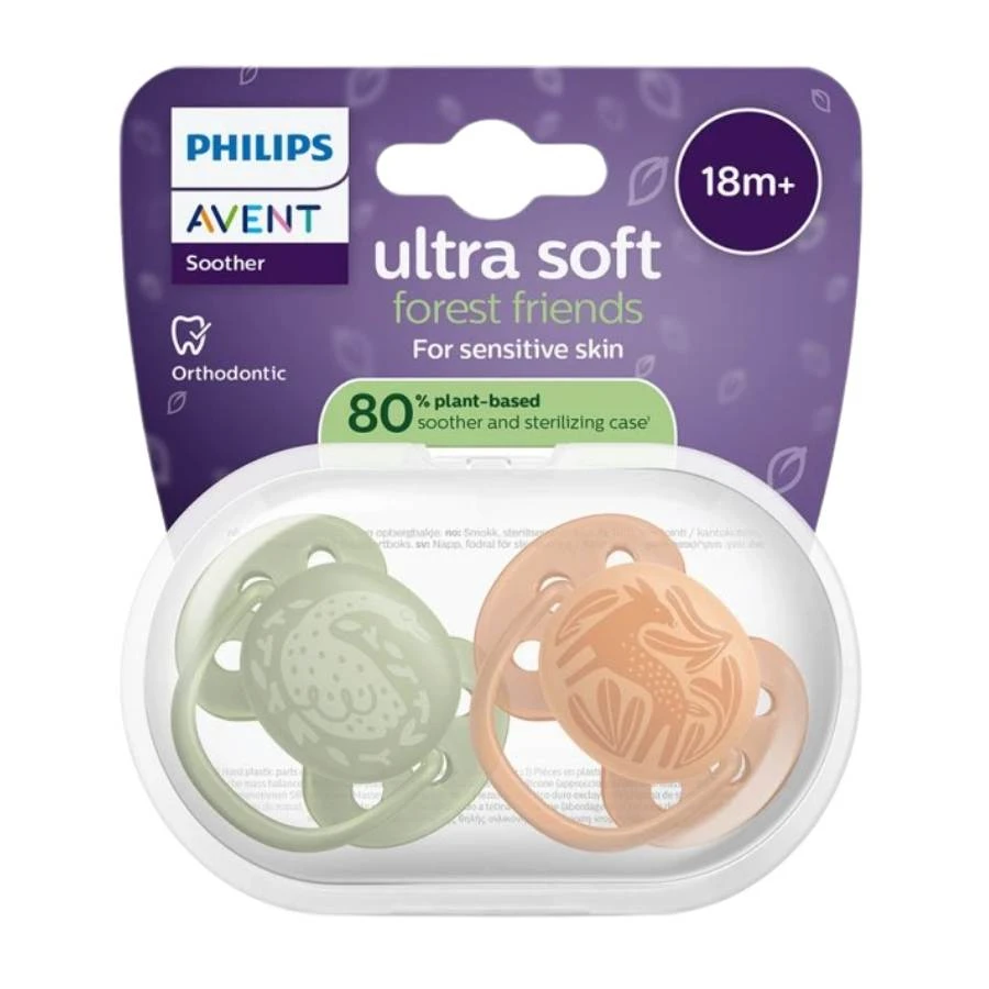 Philips AVENT Varalica ULTRA SOFT 18m+, 2 Varalice Orange/Green