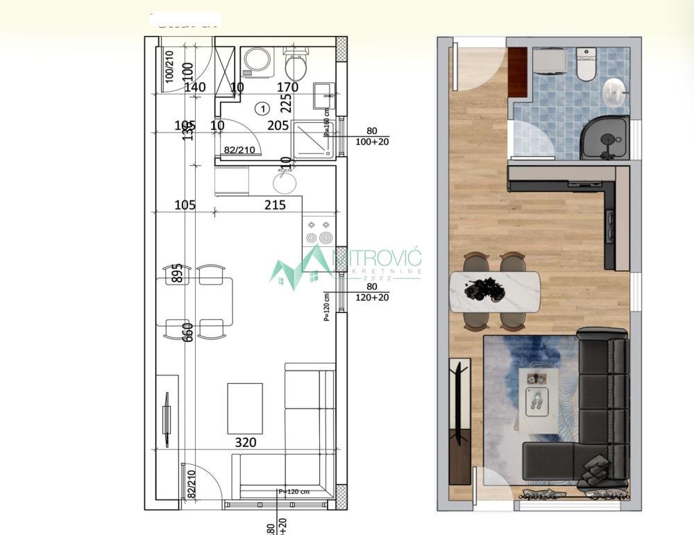 Stan na prodaju, 28m2, 34.820€