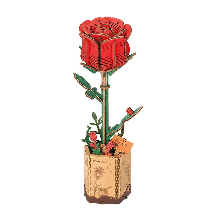 3D Puzzle Robotime Rowood Red Rose TW042
