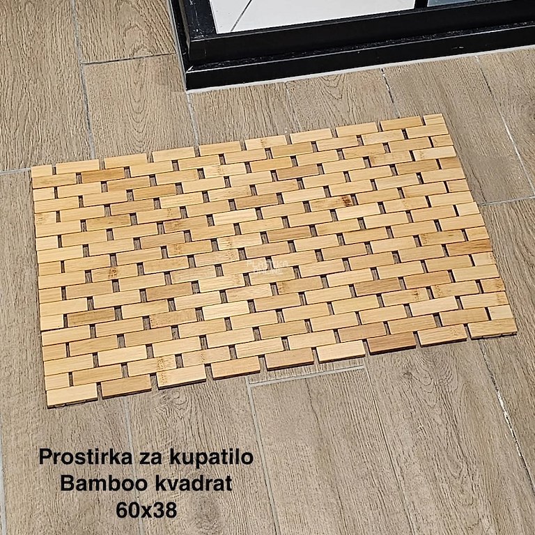 Prostirka za kupatilo 60×38 Bamboo kvadrat