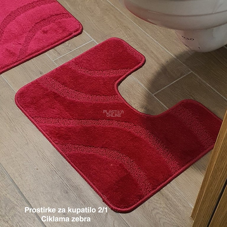 Prostirke za kupatilo 2 /1 ciklama zebra