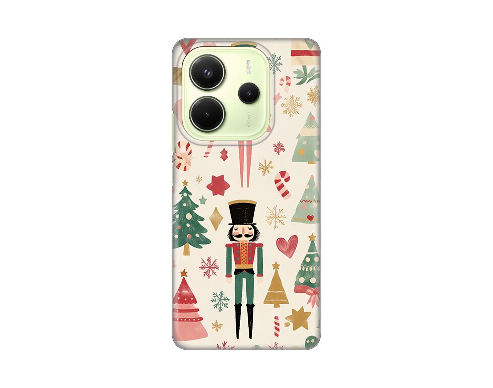 Silikonska futrola PRINT - Xiaomi Redmi Note 14 4G (SRB) Vintage Christmas