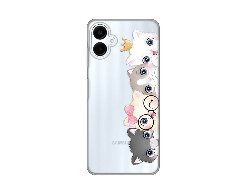 Silikonska futrola PRINT Skin - Samsung A065F Galaxy A06 Cats