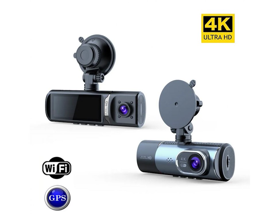 Kamera za Auto DashCam Pro WDR BlackBox JWD 4K crna