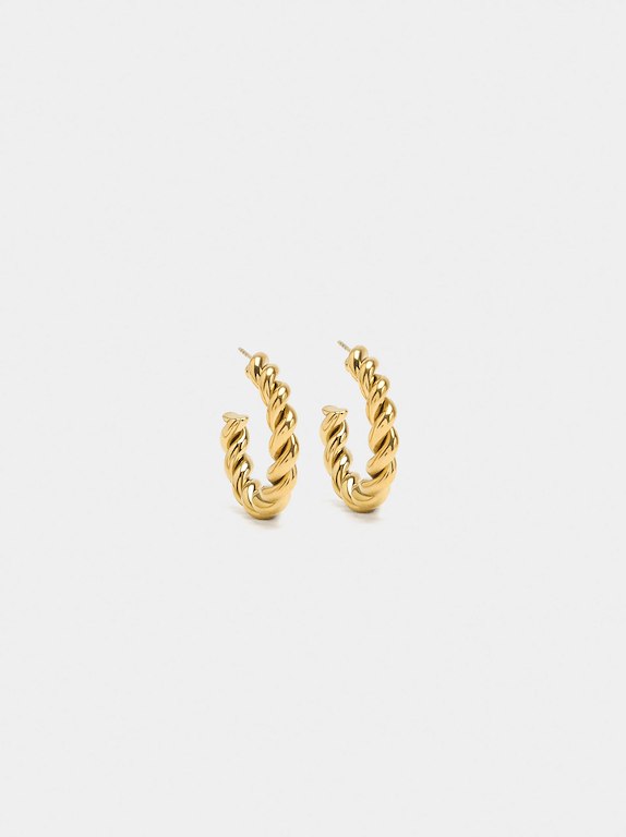 INTERTWINED HOOP EARRINGS – STAINLESS STEEL