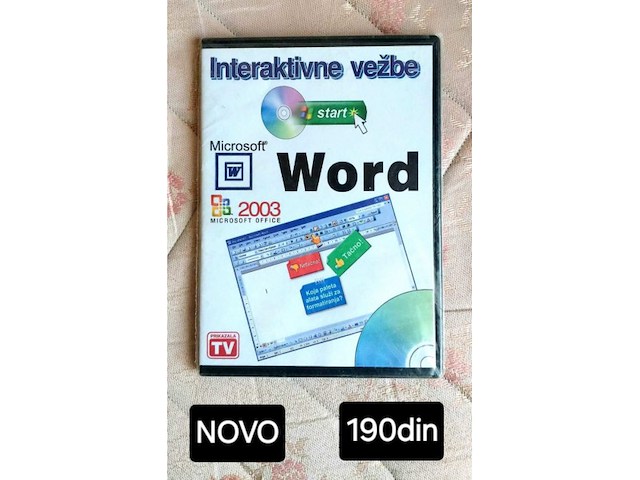 CD Kurs Mikrosoft Word Interaktivne vežbe - NOVO