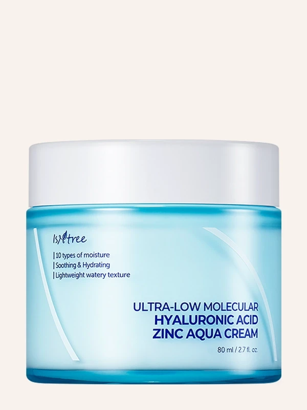 Isntree Ultra-low Molecular Hyaluronic Acid Zinc Aqua krema 80 ml