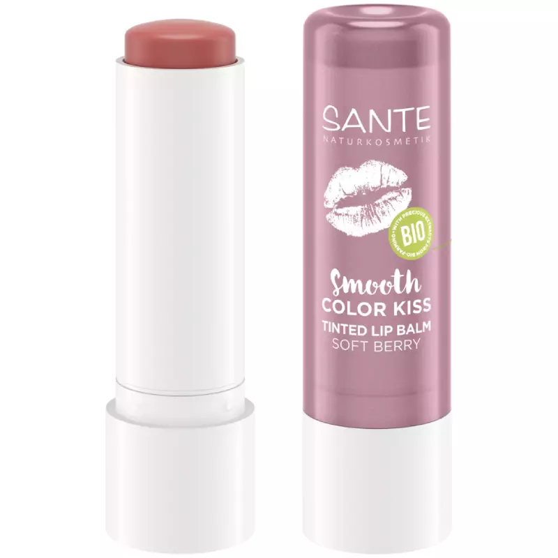 Sante Smooth color kiss balzam za usne 02 Soft berry