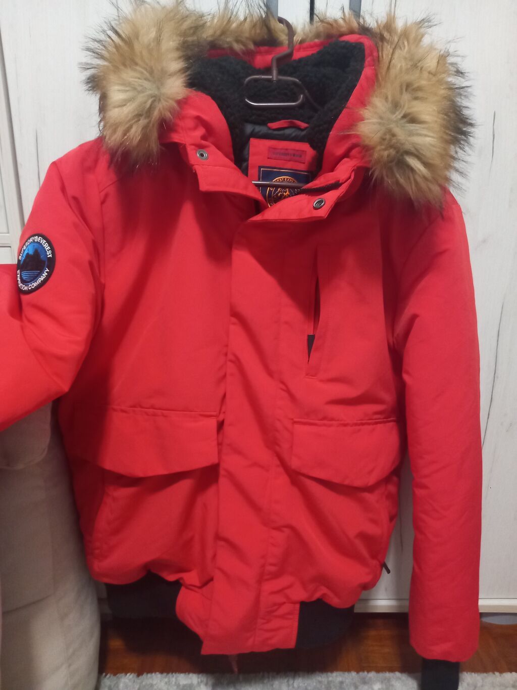 Superdry Everest Expedition zimska jakna – narandzasto crvena. L/xl