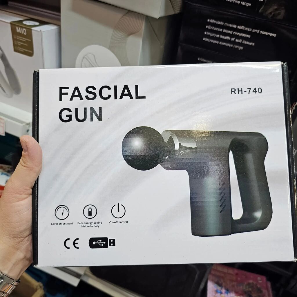 Fascial Gun RH-740 – ručni perkusivni masažer Sa nastavcima - Masažer