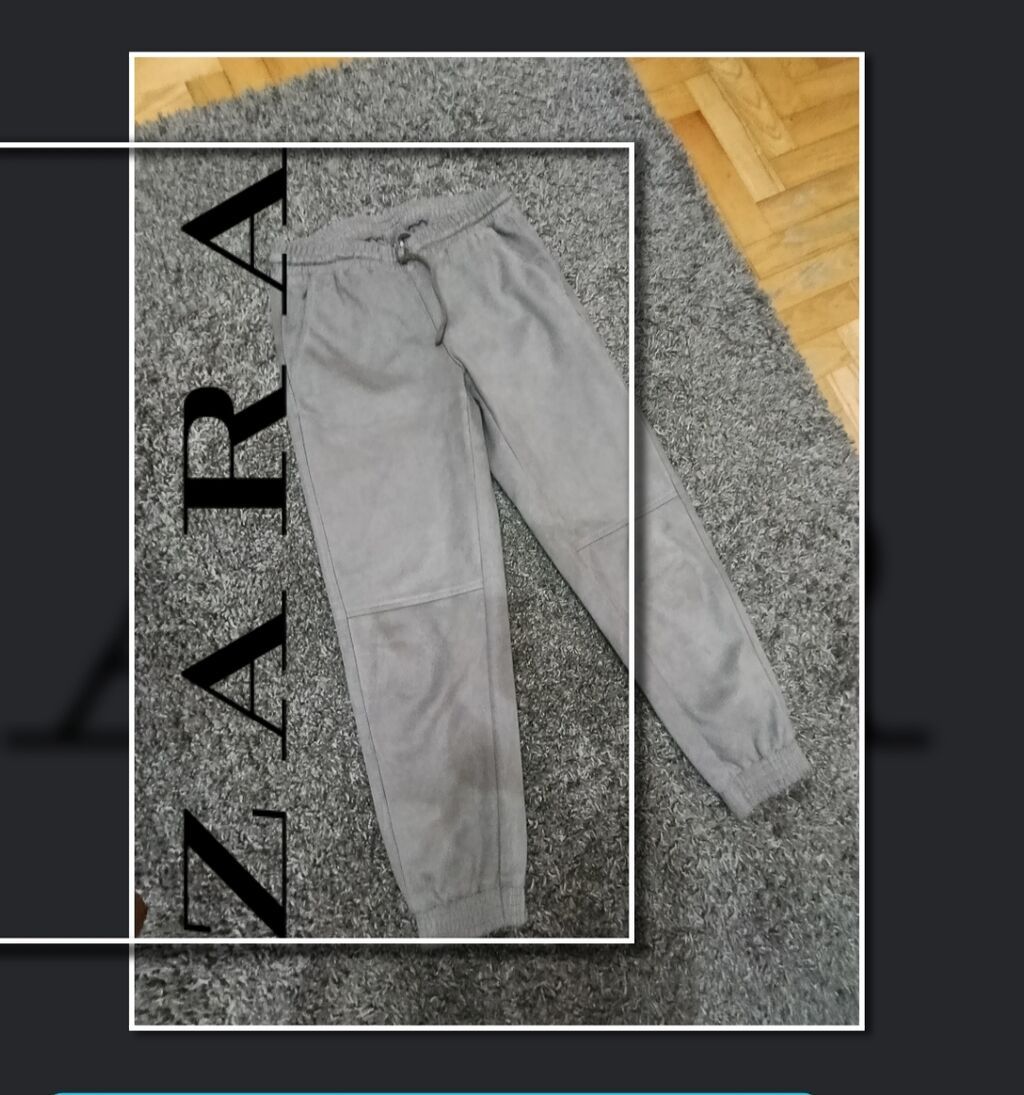 ZARA PRELEPE PANTALONE KOJE SU KAO OD VEŠTAČKOG VELURA.LAGANE SU I