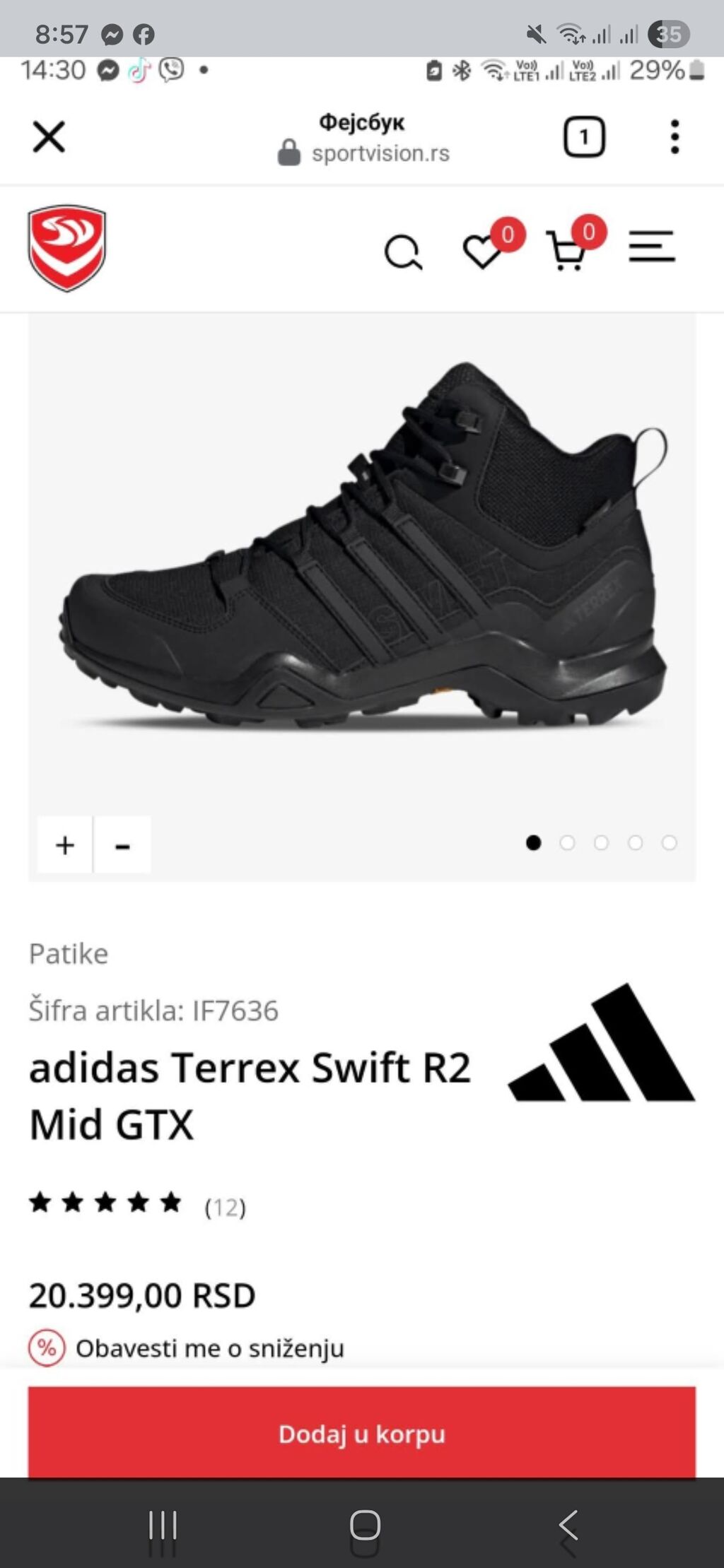 Patike, Adidas, veličina - 43