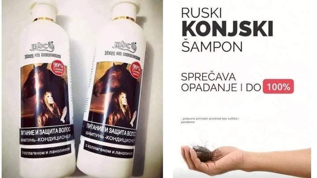 KONJSKI ŠAMPON Cena samo 600 dinara Samo 2 komada na stanju ➡️Bez