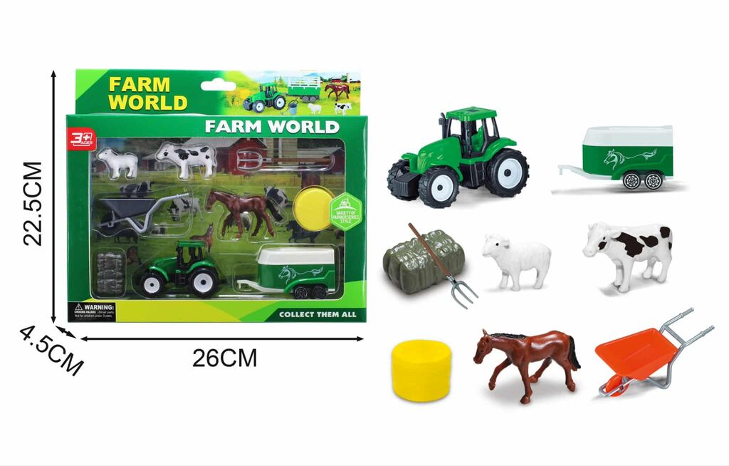 Set igračaka “Farm World” – komplet za igru sa farmom Sadržaj