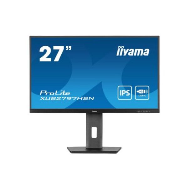 IIYAMA Monitor 27" XUB2797HSN-B1 IPS 1920x1080/100Hz/1ms/HDMI/DP/USB/RJ45