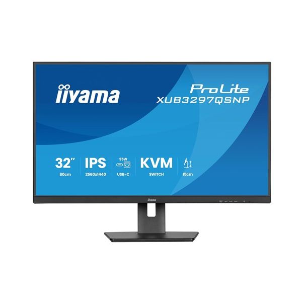 IIYAMA Monitor 31.5" XUB3297QSNP-B1 IPS 2560x1440/100Hz/1ms/HDMI/DP/4xUSB