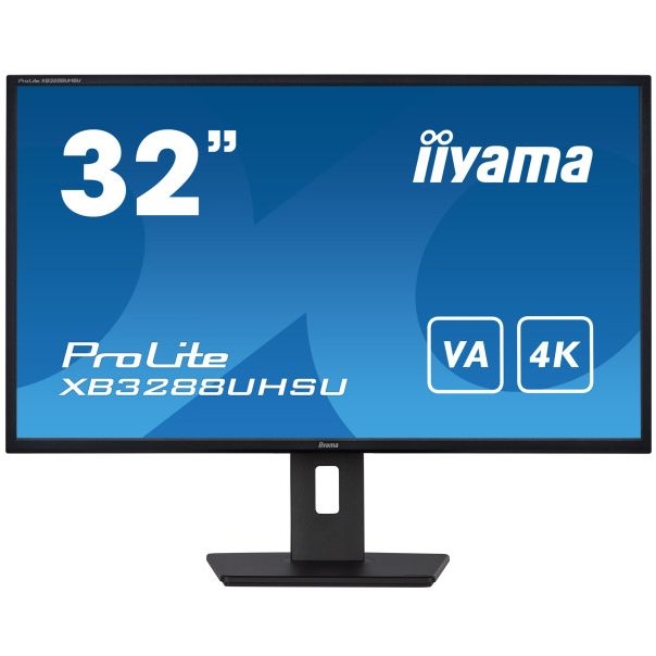IIYAMA Monitor 31.5" XB3288UHSU-B5 VA 3840x2160/60Hz/3ms/2xHDMI/DP/USB/zvučnici