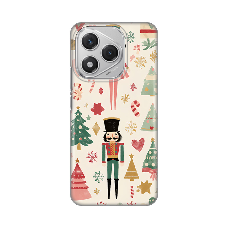 Zastitna silikonska maska (futrola) PRINT - Huawei Honor 400 Lite Vintage Christmas