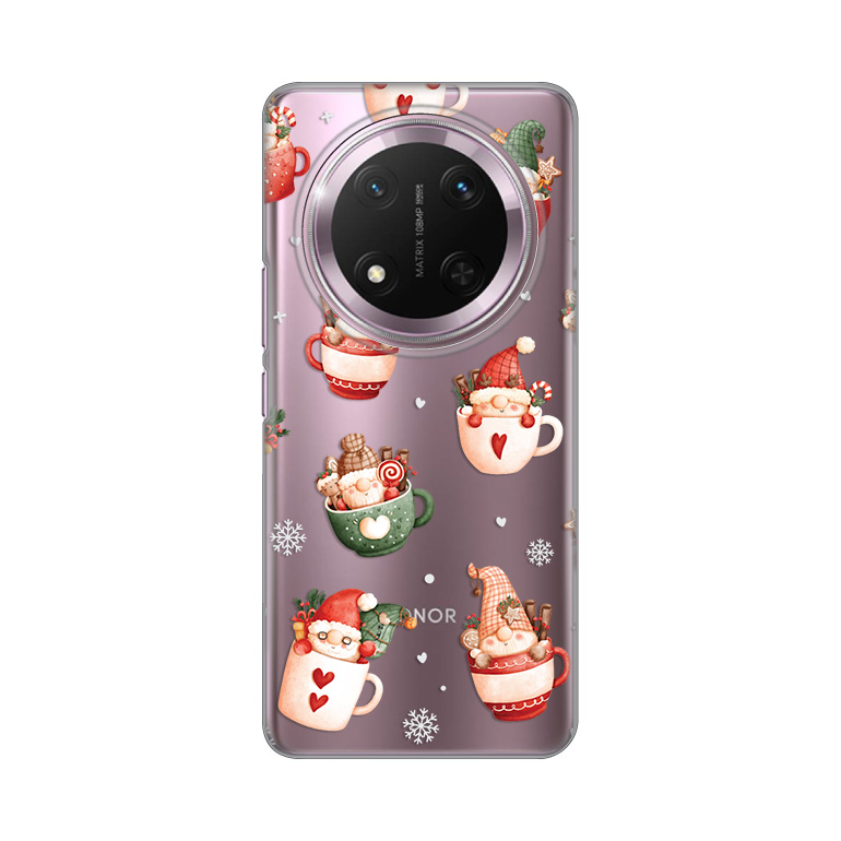 Zastitna silikonska maska (futrola) PRINT - Huawei Honor Magic 7 lite Ho Ho Ho