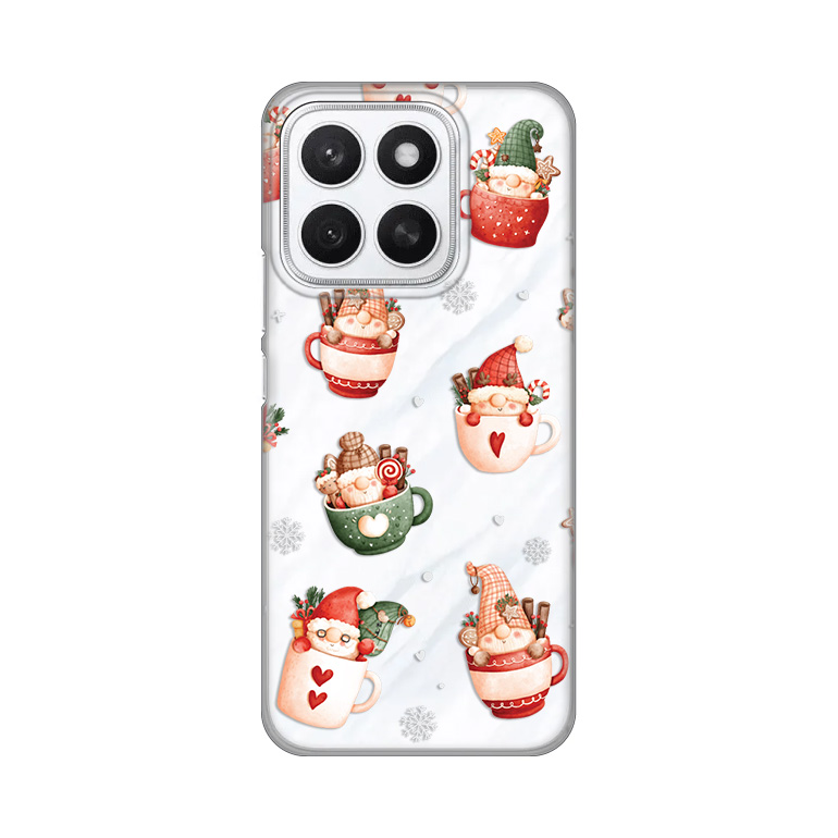 Zastitna silikonska maska (futrola) PRINT - Huawei Honor X8c Ho Ho Ho