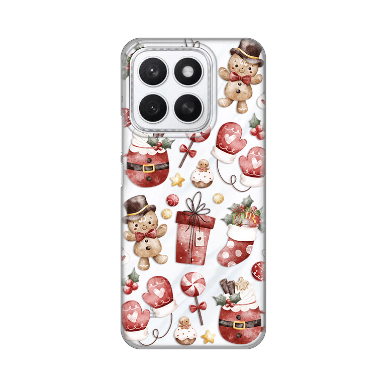 Zastitna ultra tanka (skin) maska / futrola PRINT - Huawei Honor X8c Cozy Christmas