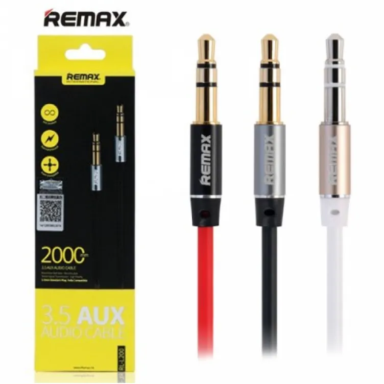 AUX Audio kabl L200 (3,5mm st. jack-3,5mm st. jack) crveni 2m REMAX