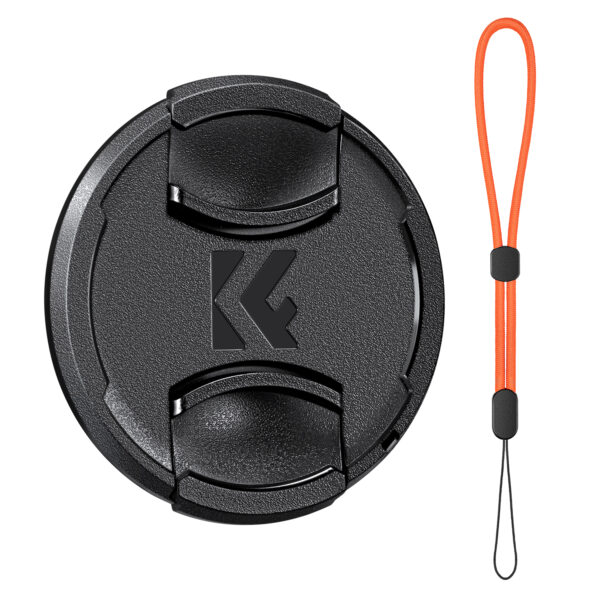 KF Concept KF04.083 67mm Center Pinch Lens Cap, With String (unstringing)