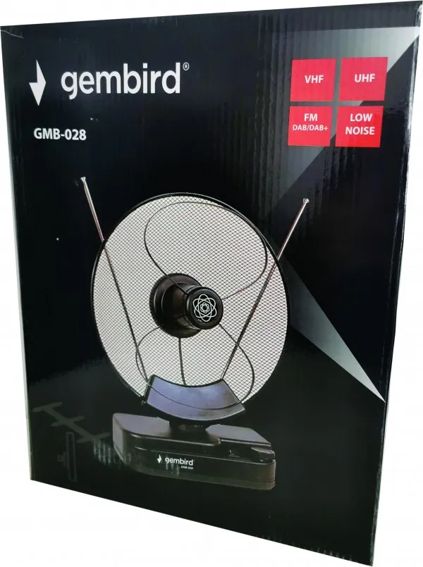 GMB-028 ** Gembird Antena sobna sa pojacalom, UHF/VHF, dobit SADA SA 36dB, diam 31cm, 220v+12V(925)