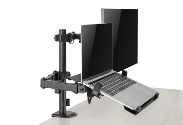 MA-DA-03 Gembird Podesivi stoni drzac za monitor tilt, 17-32 max.9kg + nosac za laptop
