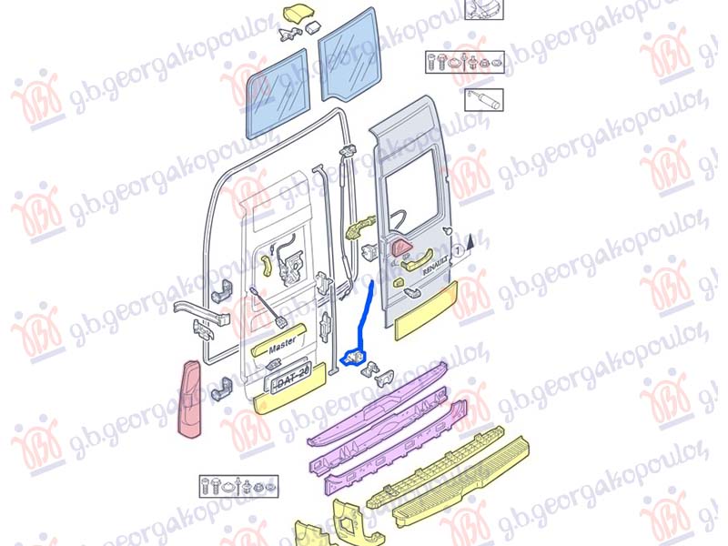 BRAVA GEPEK VRATA DONJA (DUPLA VRATA)