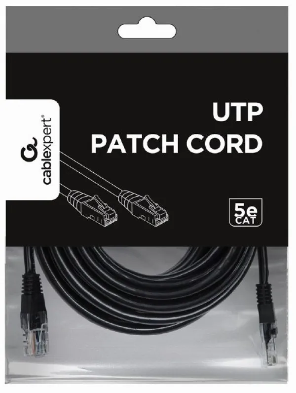 PP12-7.5M/BK Gembird Mrezni kabl, CAT5e UTP Patch cord 7,5m black
